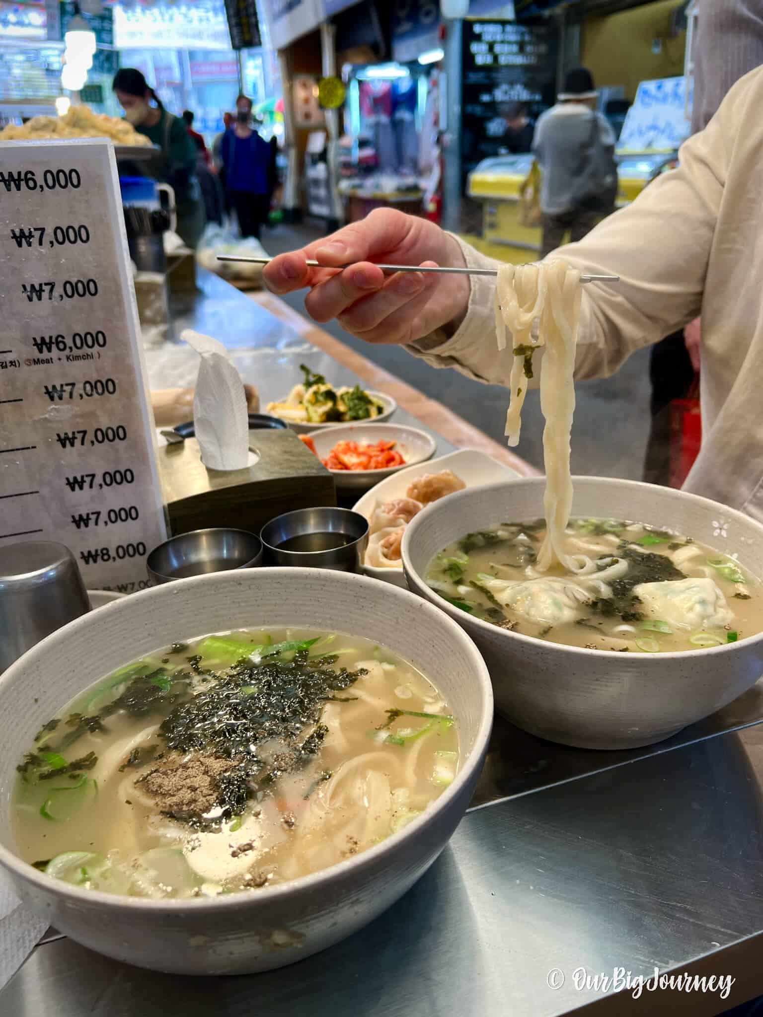Gwangjang Market in Seoul | Korean Street Food - OurBigJourney - Travel ...